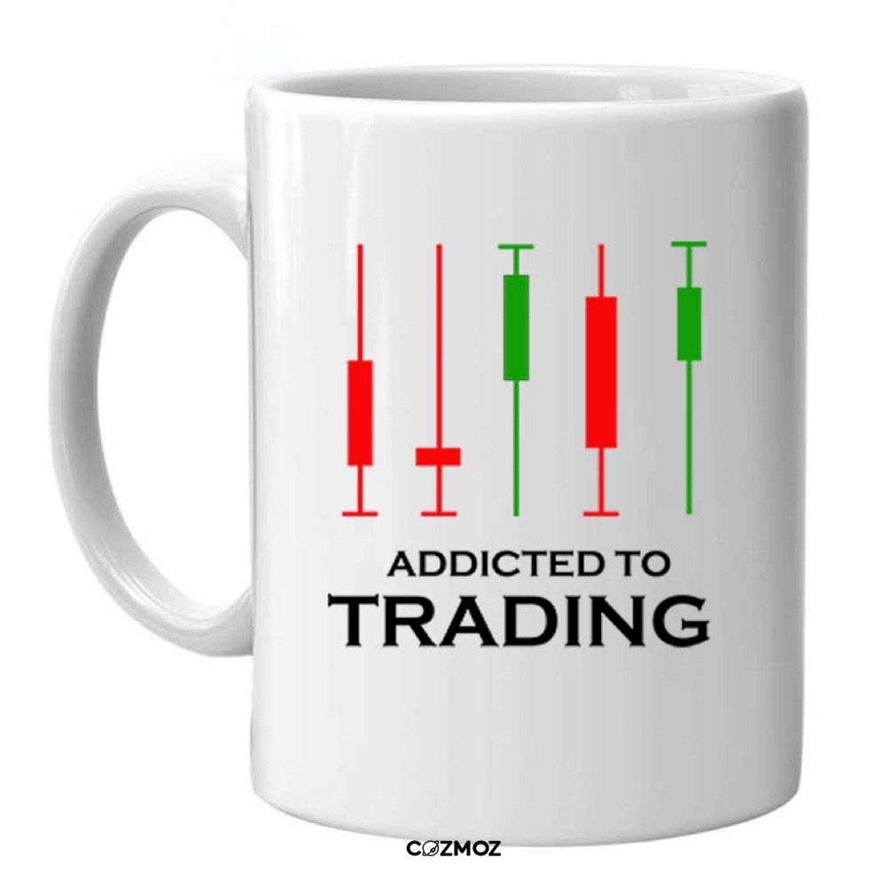 ماگ تریدر طرح معتاد به ترید | addicted to trading - کازماز ترید شاپ